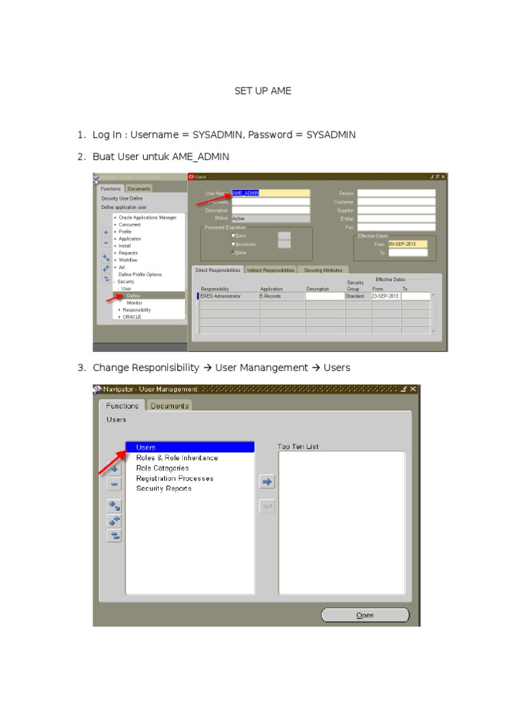 Setup Oracle AME | PDF | System Administrator | Information Technology ...