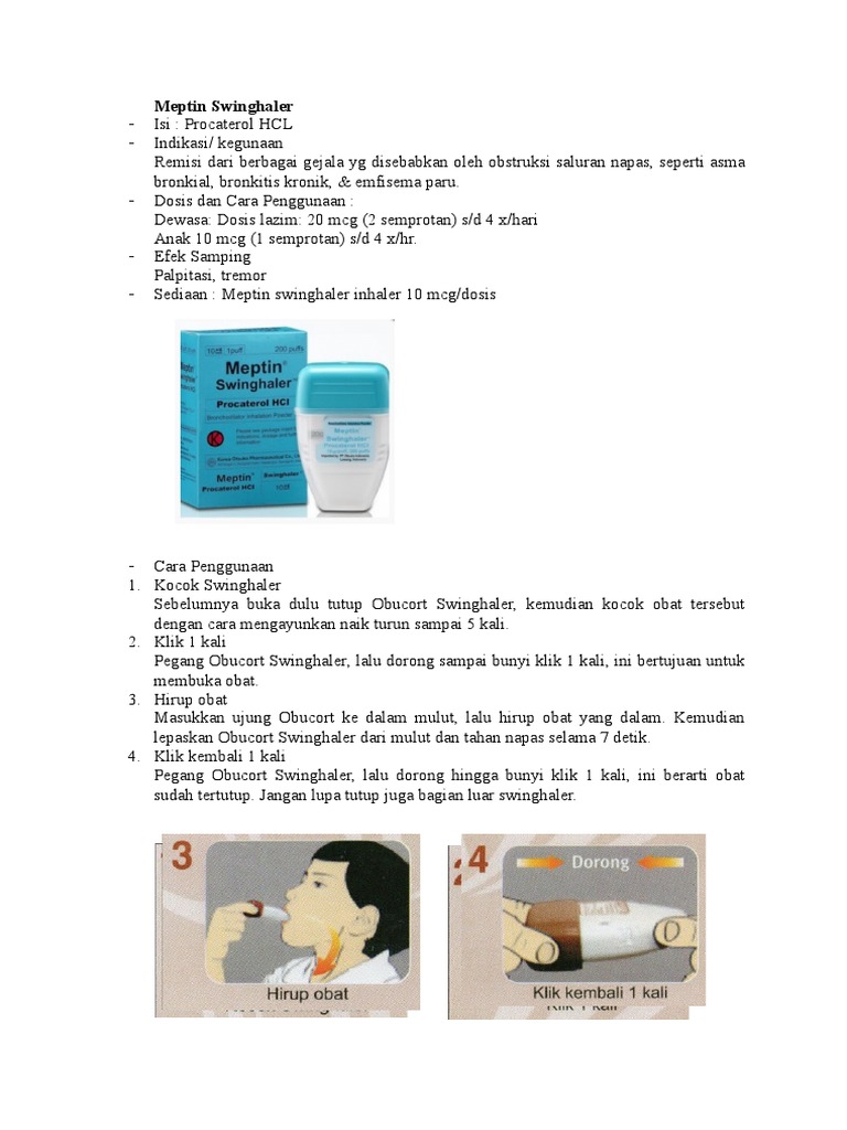 Meptin Swinghaler | PDF