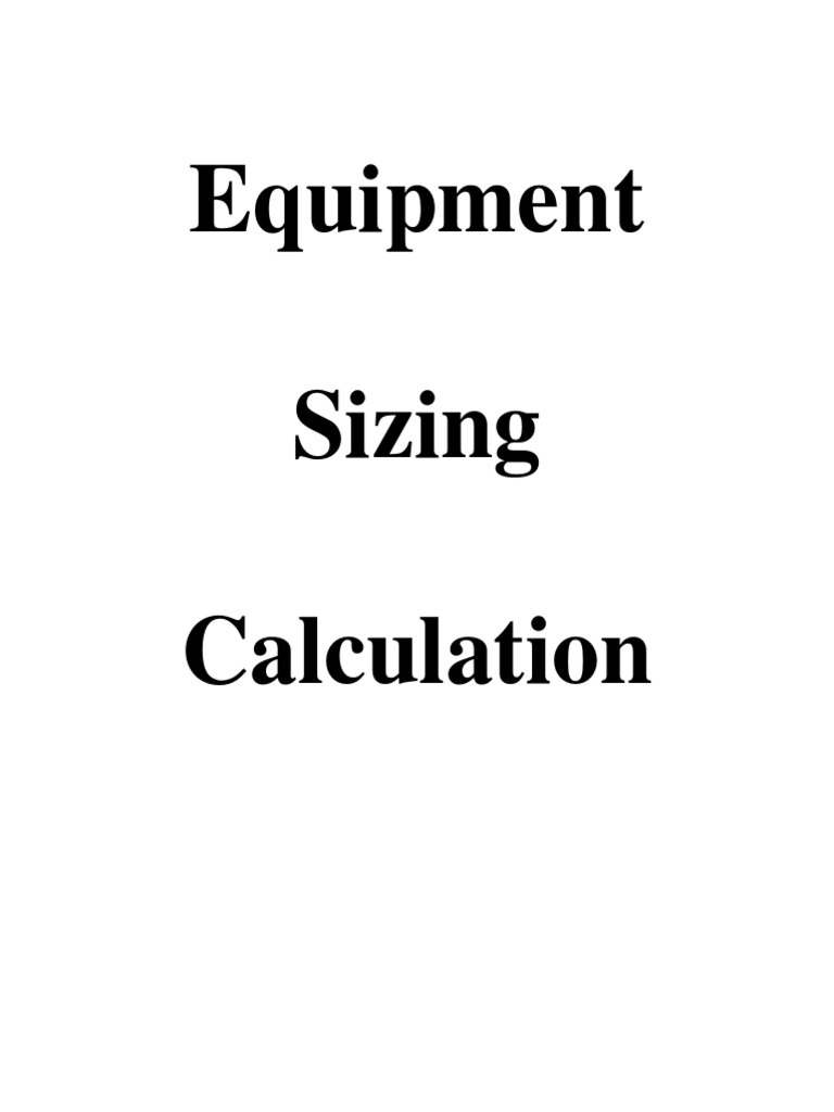 Equipment Sizing - Exer 3 | PDF | Pressure | Temperature