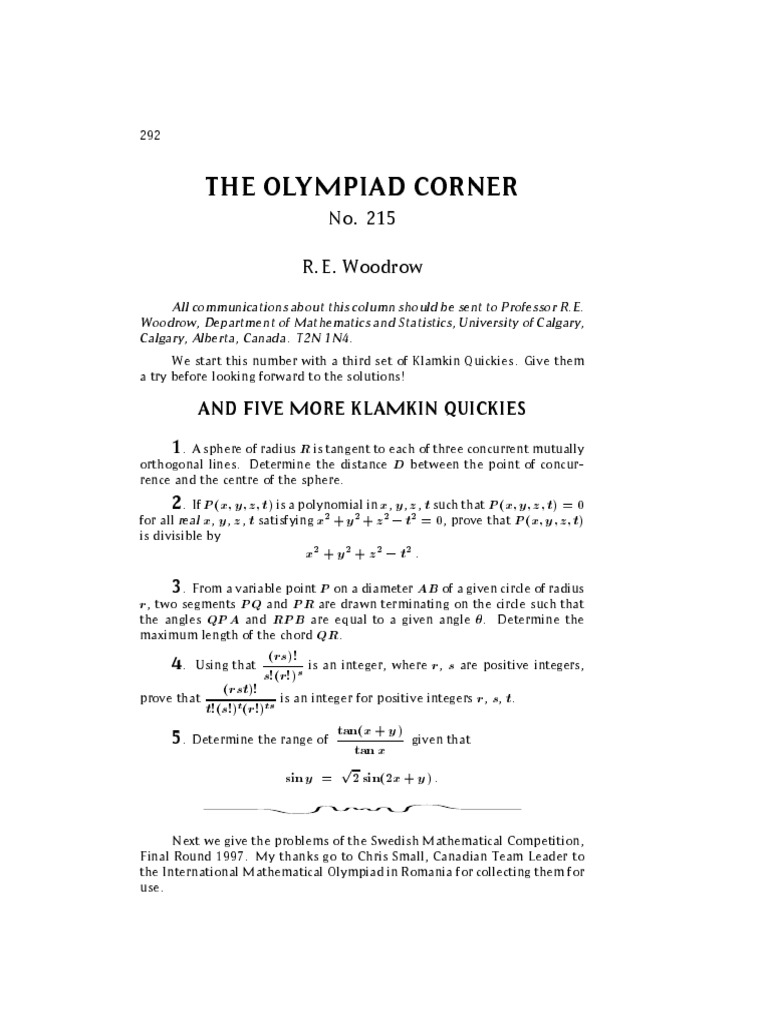 Olympiad Geometry | PDF | Triangle | Circle