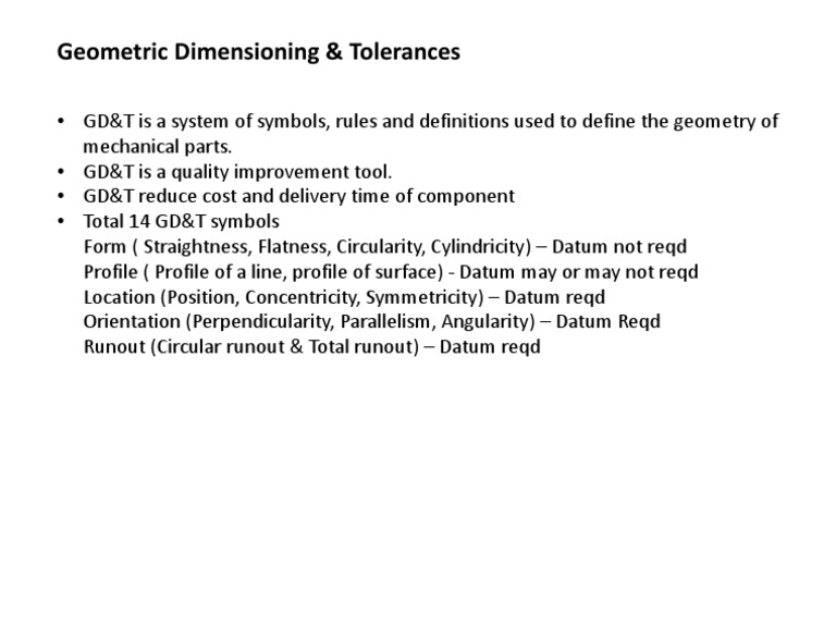 GD&T Symbols and Applications Guide | PDF | Business