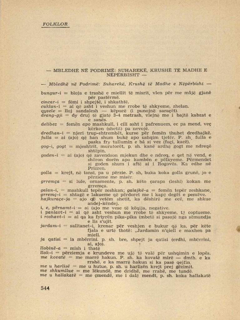 Perp. - Fjale Te Rralla - 01 - Haxhi Krasniqi | PDF