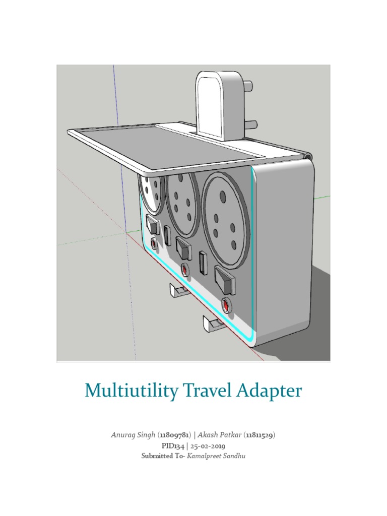 Multiutility Travel Adapter Design Overview | PDF