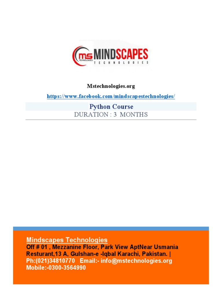 Python Course PDF | PDF | Subroutine | Python (Programming Language)