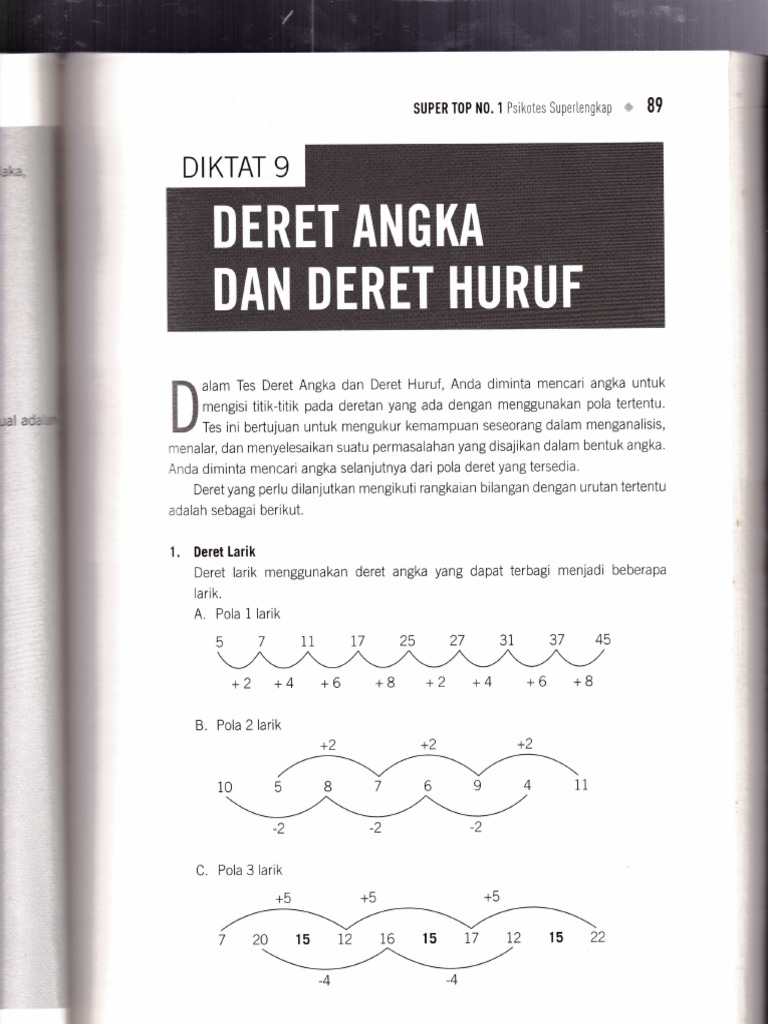 Deret Angka Dan Deret Huruf | PDF