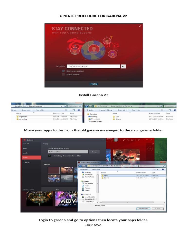 Garena V2 Update Procedure Guide | PDF