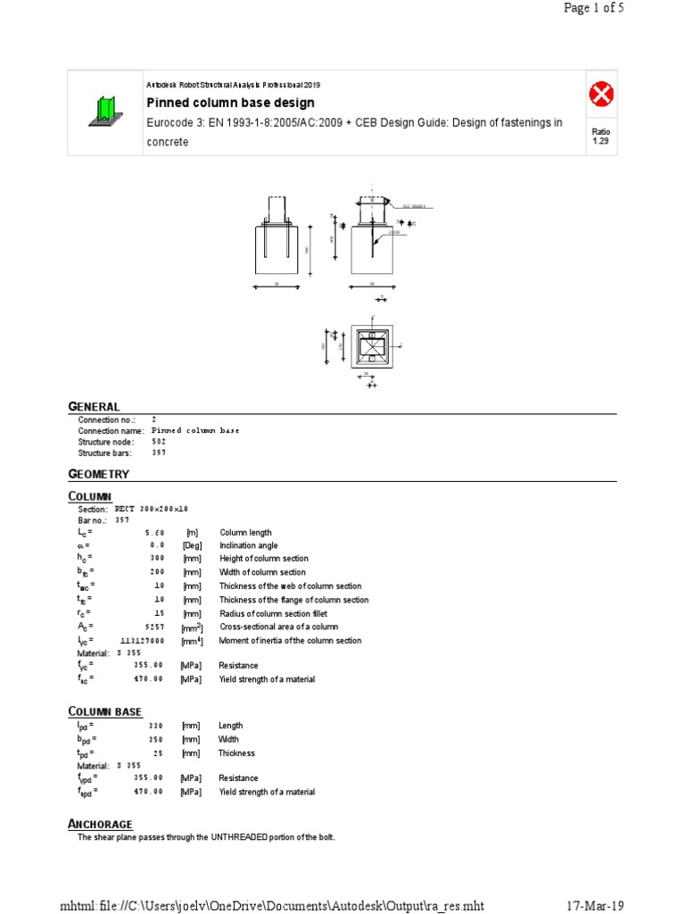 Concrete Edge Failure Analysis | PDF | Screw | Chemical Product Engineering