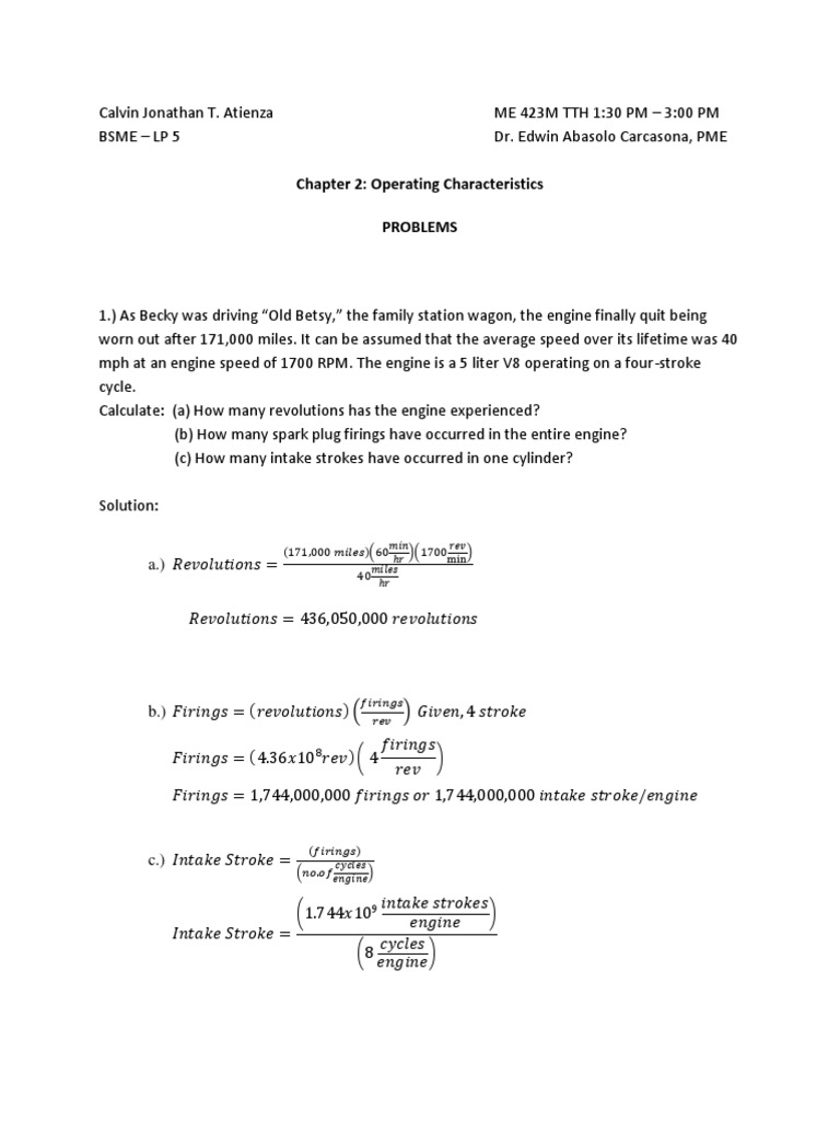 Chapter 2 Problems | PDF
