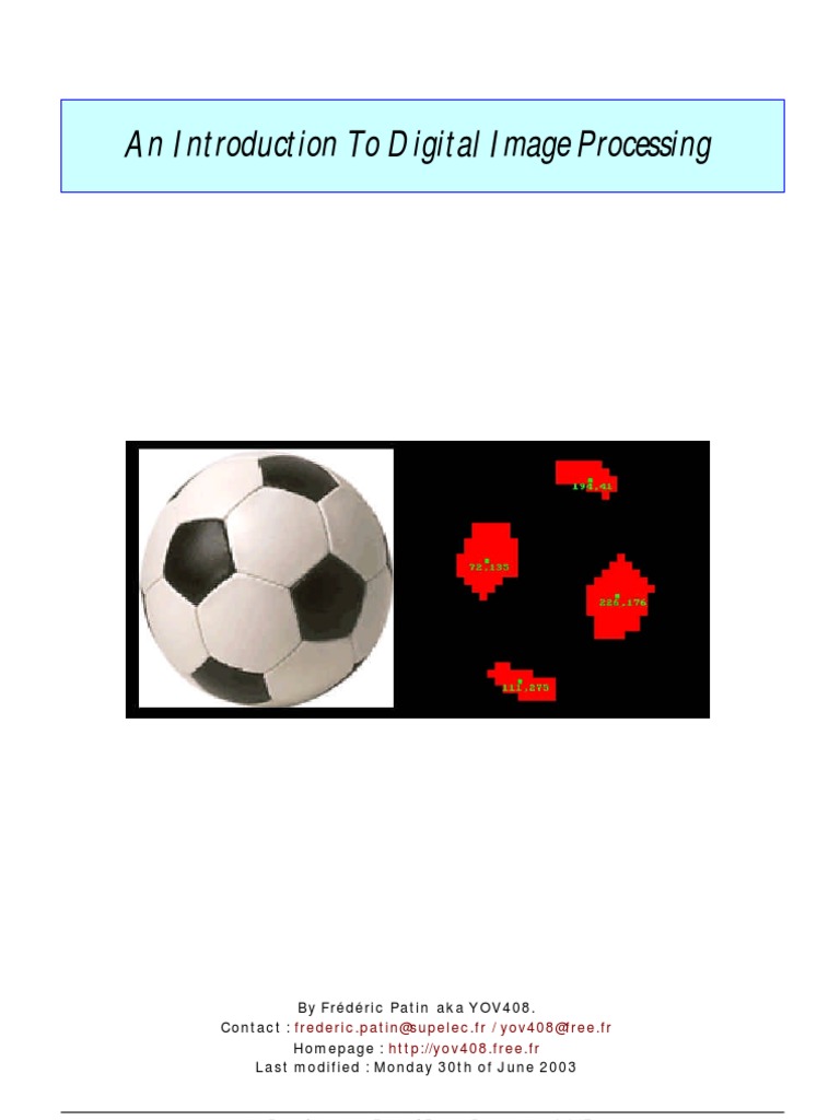 Introduction To Digital Image Processing | PDF | Convolution | Contrast (Vision)