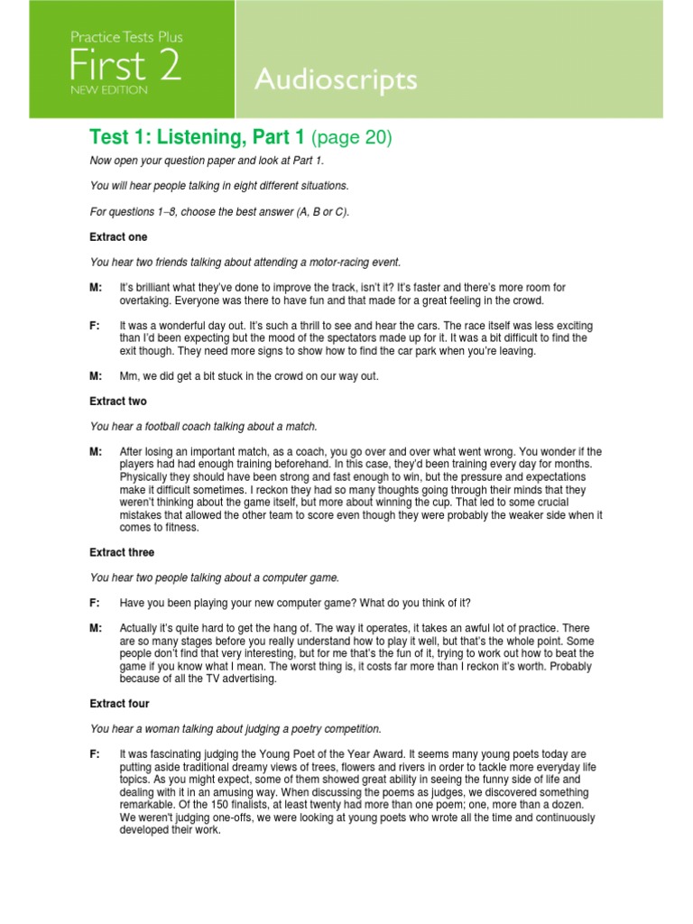 Listening Comprehension Practice | PDF | Museum | Teachers