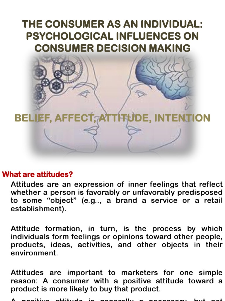 Presentation On Consumer Attitude | PDF | Attitude (Psychology ...