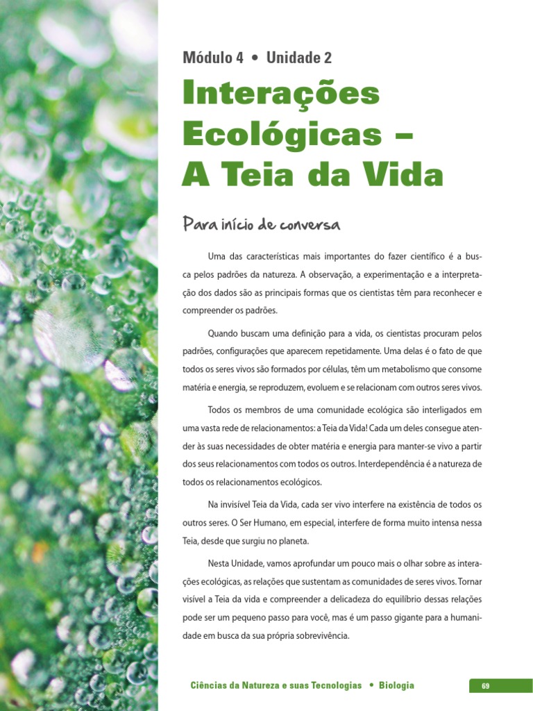 Interações Ecologicas | PDF | Predação | Parasitismo