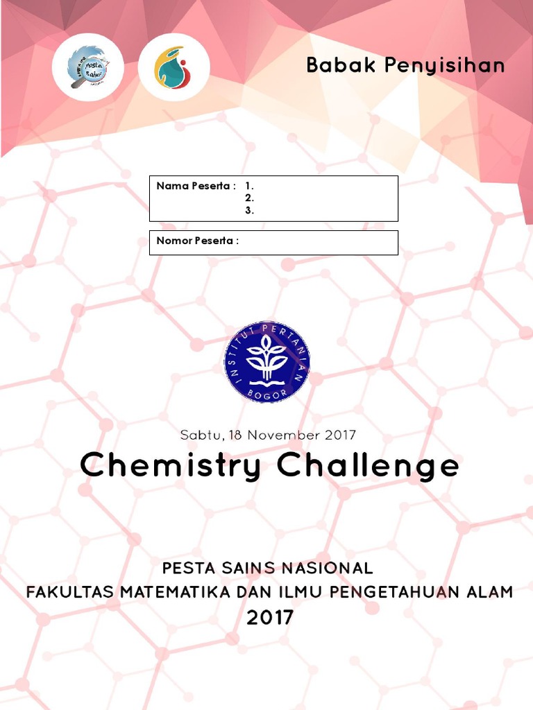 Babak Penyisihan Chemistry Challenge 2017 | PDF