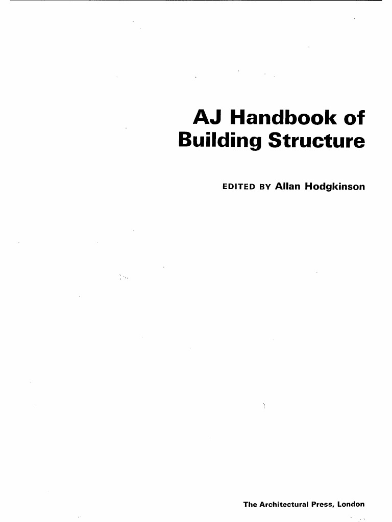 A Handbook 0f Building Structure Allan Hodgkinson | PDF