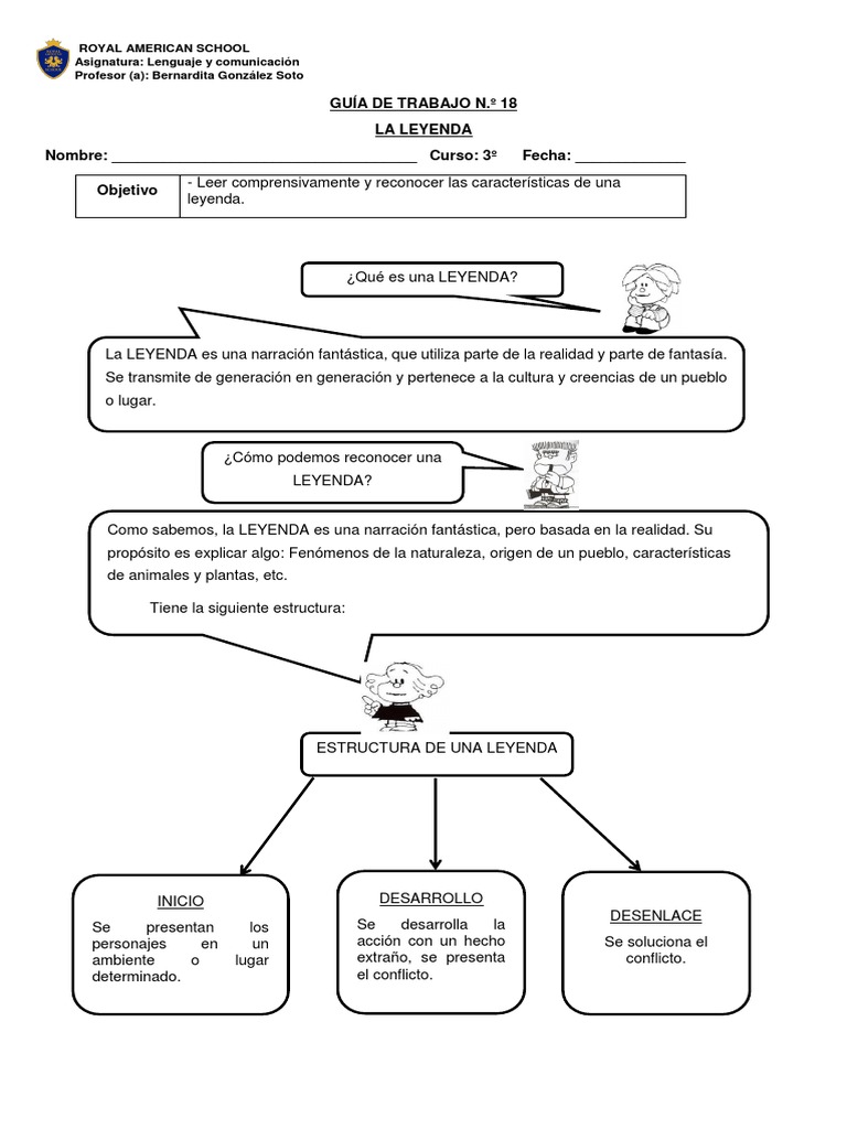3°lenguaje Guia Leyenda | PDF | Leyendas