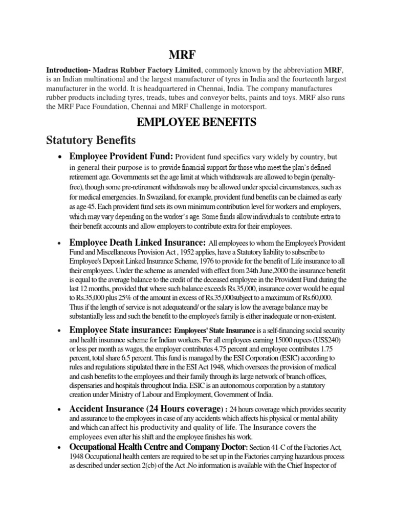 Statutory Benefits | PDF | Employment | Economies