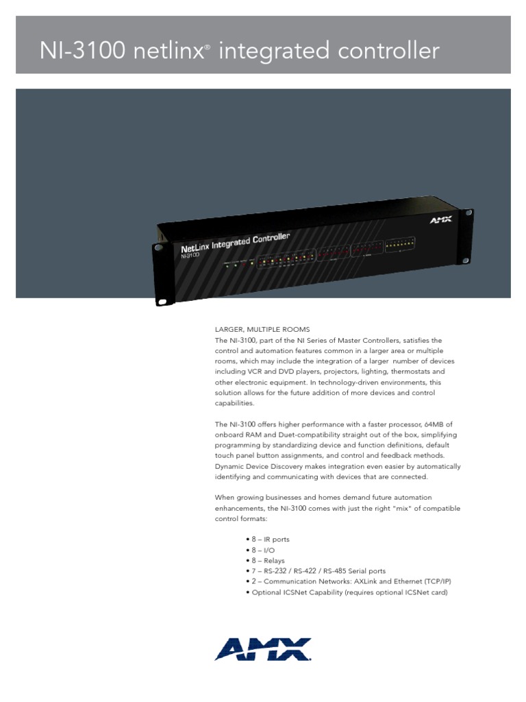 Amx Ni 3100 | PDF | Electrical Connector | Computer Engineering