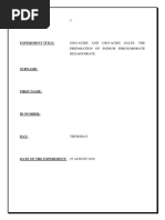 Exp8-Preparation and Studies of Potassium Tris (Oxalato) Aluminate (III ...