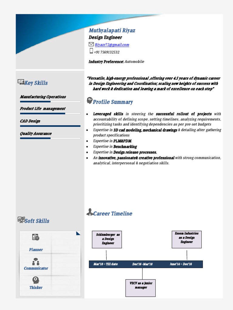 Resume Riyaz SLB | PDF