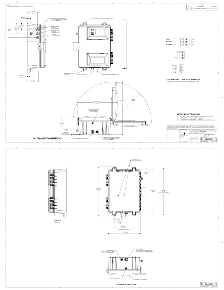 Instrument Connection and Dimension Guide | PDF | Engineering ...