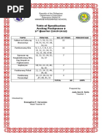 Ap 9 Q2 Tos-Melcs | PDF