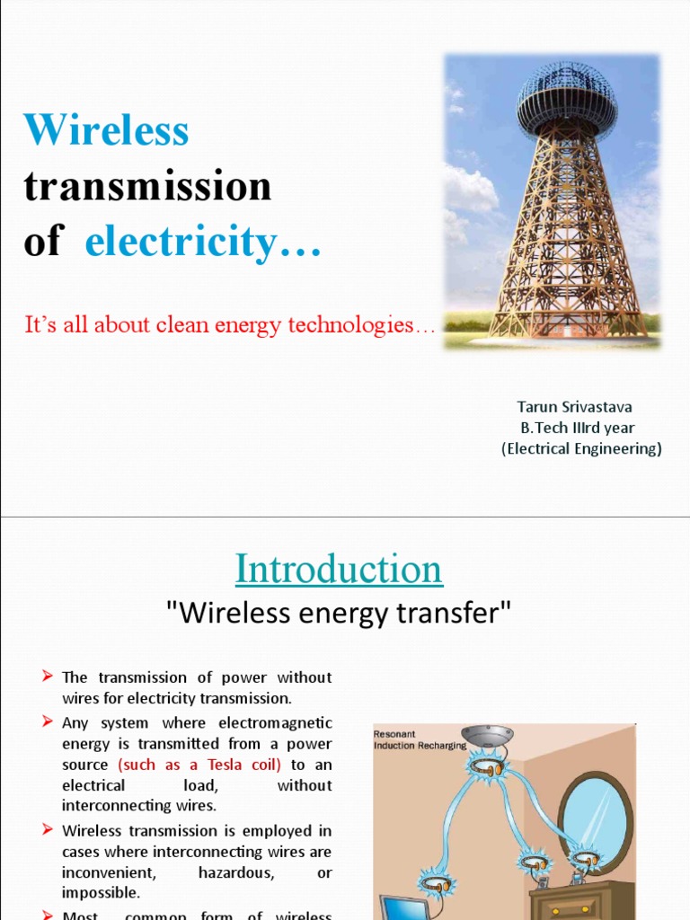 Wireless Electricity Transmission Explained | PDF | Wireless ...