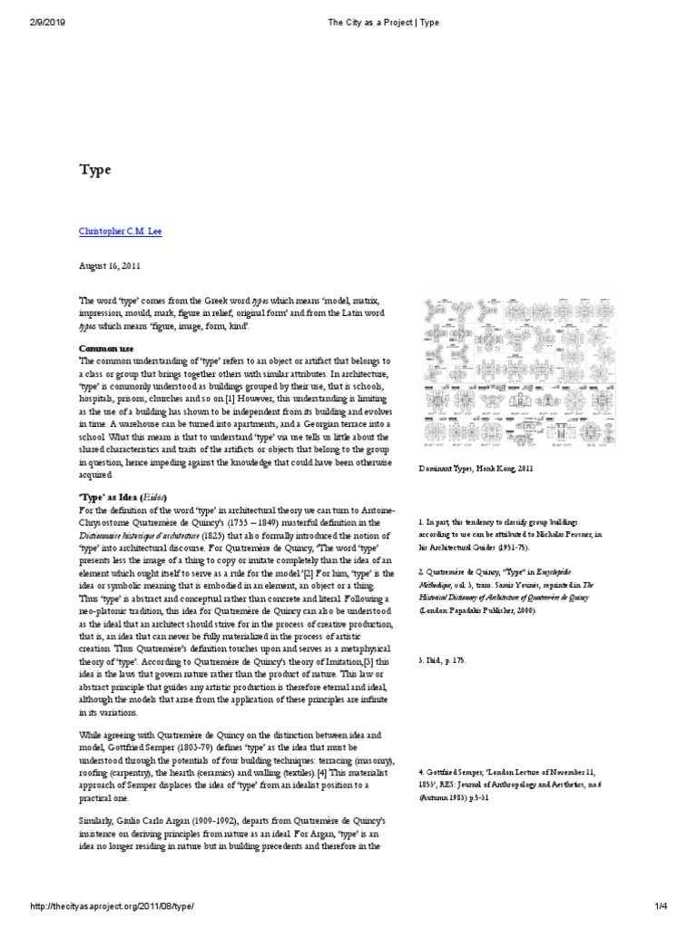 The City As A Project | PDF | Idea | City