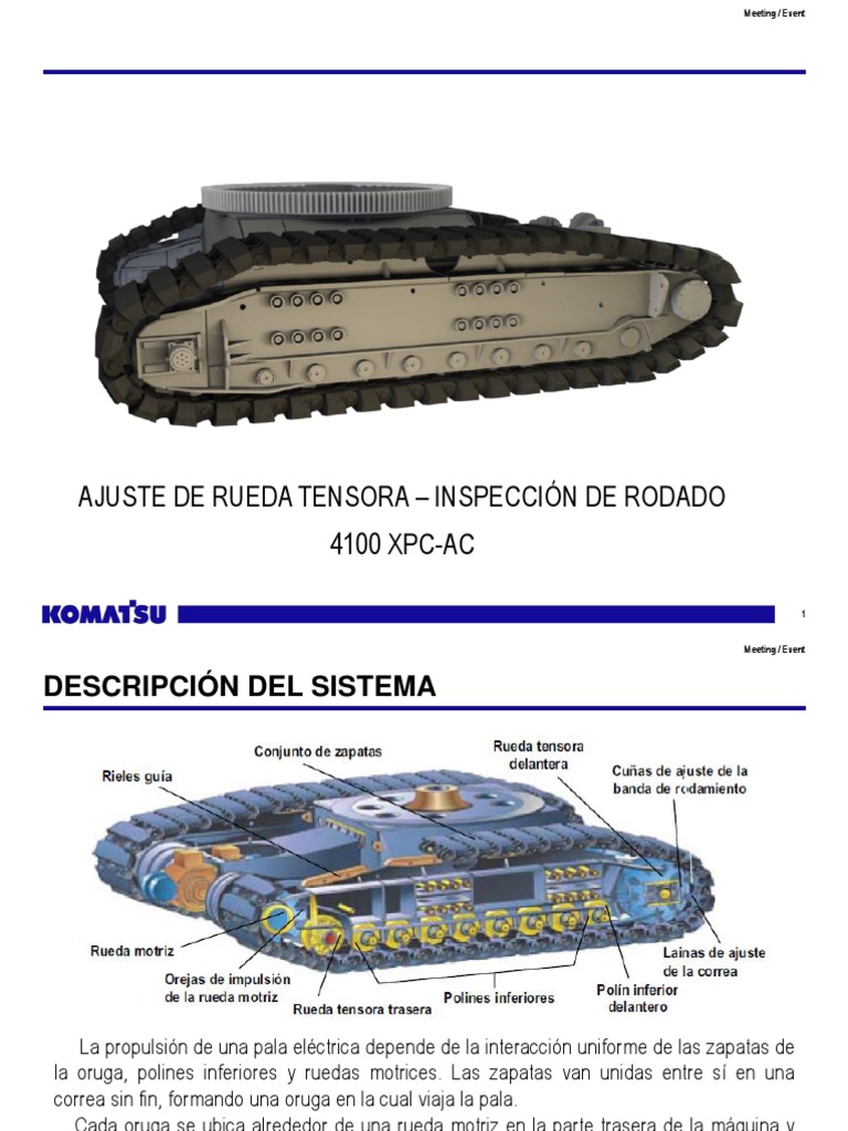 Ajuste de Rueda Tensora - Inspección de Rodado PDF | PDF | Vehículos ...