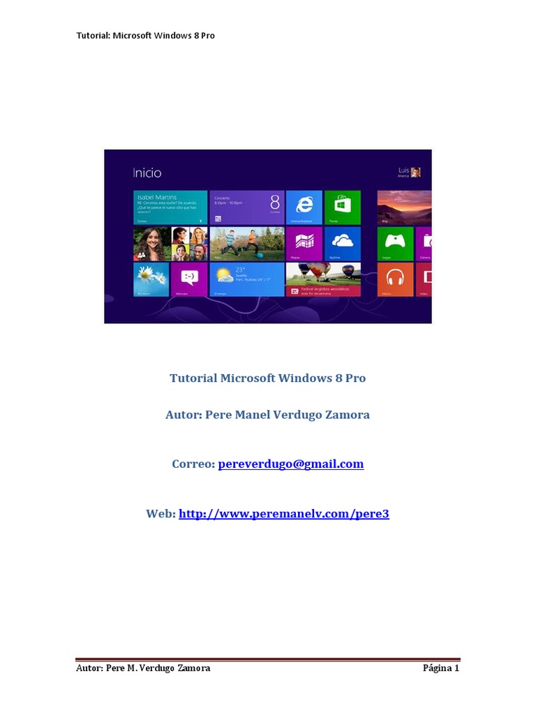 Microsoft Windows 8 Pro | PDF | Windows 8 | Microsoft Windows