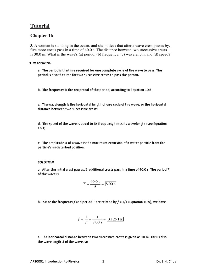 Wave Properties and Calculations | PDF | Wavelength | Waves