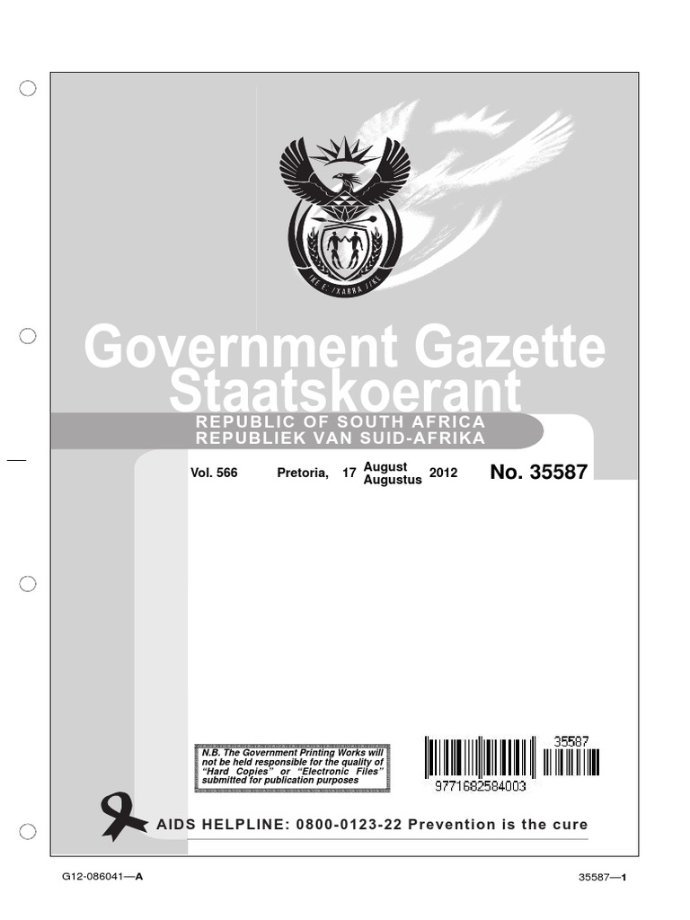 Government Gazette Index - August 2012 | PDF | Magistrate | Audit