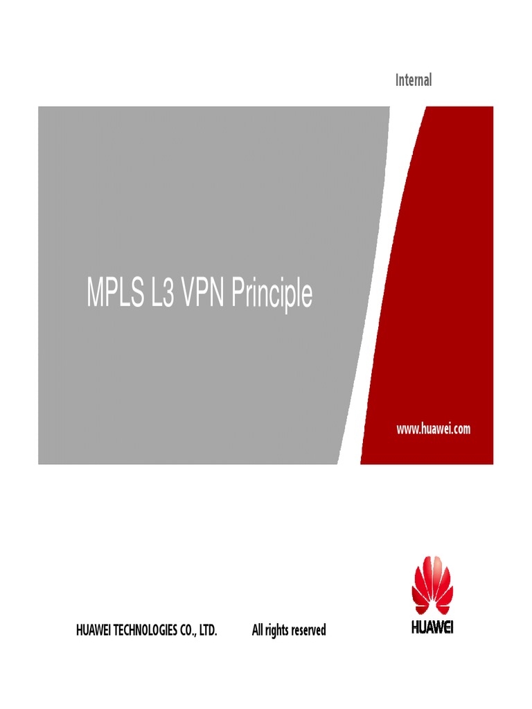 3 Mpls l3 VPN Principle | PDF | Virtual Private Network | Multiprotocol Label Switching