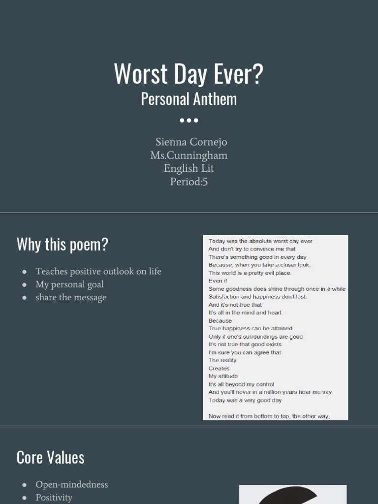 Personal Anthem | PDF | Career & Growth | Poetry