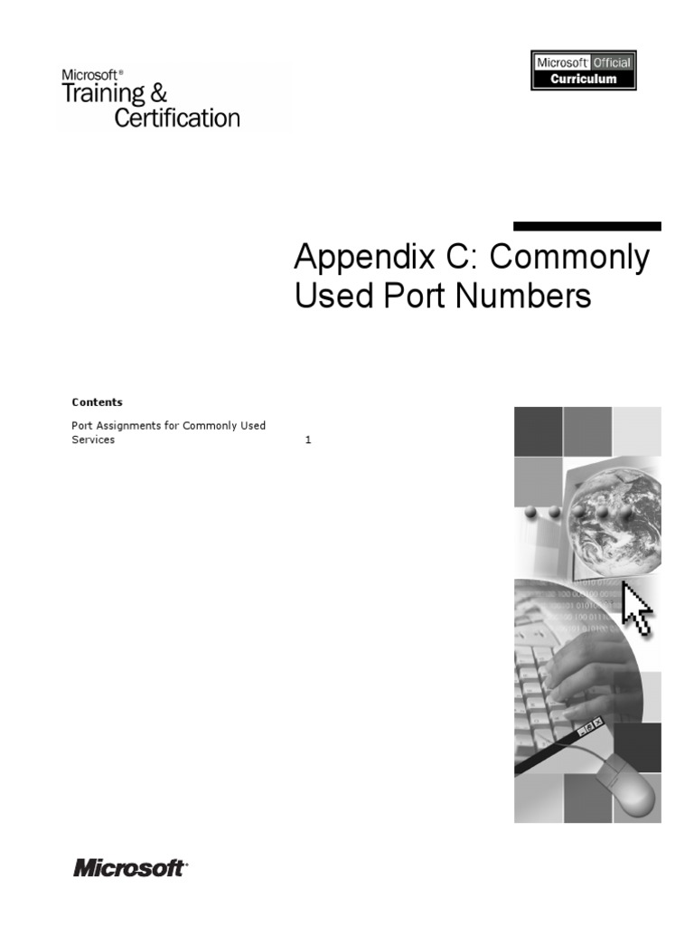 Appendix C: Commonly Used Port Numbers | PDF | Internet Protocol Suite ...