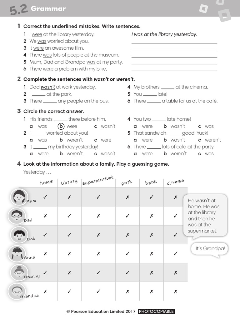 Gg2 Unit5 Grammar2 Worksheet | PDF