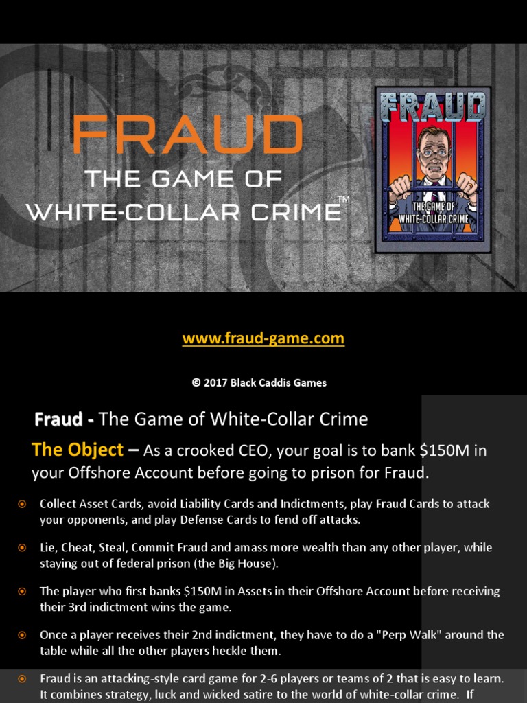 FraudTheGame Overview 2019 | PDF | Fraud | Theft