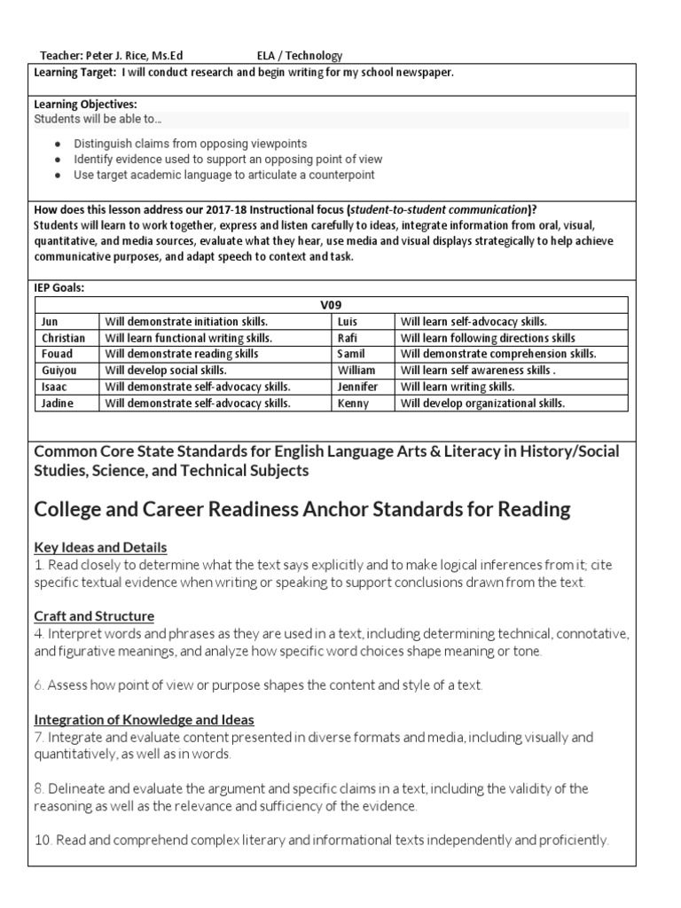 Lesson Writing Rough Draft | PDF | Reading Comprehension | Epistemology