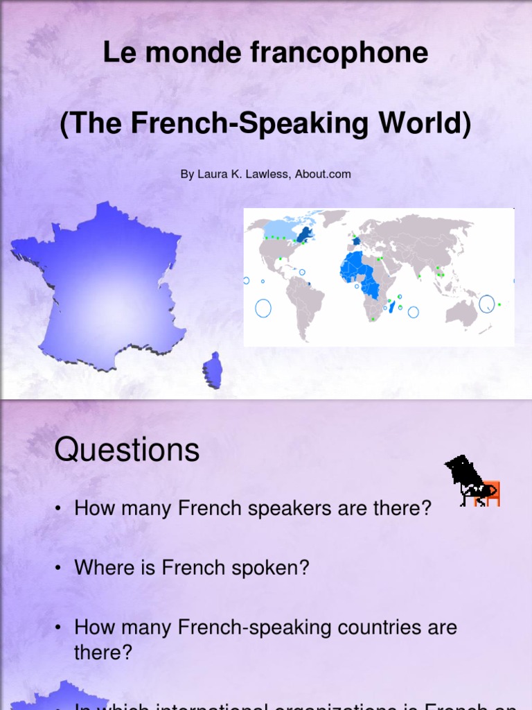 Le Monde Francophone (The French-Speaking World) | PDF | French ...