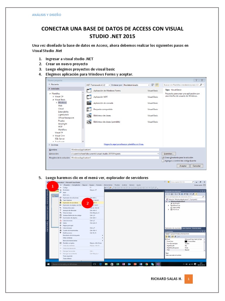 Conexion de Visual Con Access | PDF | Point and Click | Software del ...