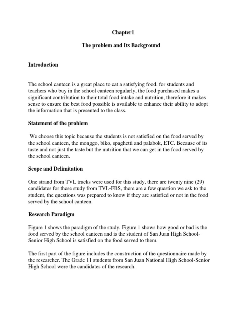 The Problem and Its Background | PDF