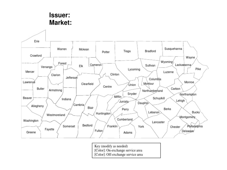 Pennsylvania Counties Map | PDF