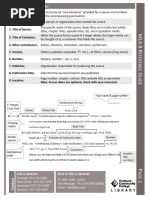 MLA Cheat Sheet: Some of The Basic Rules and Guidelines | PDF ...