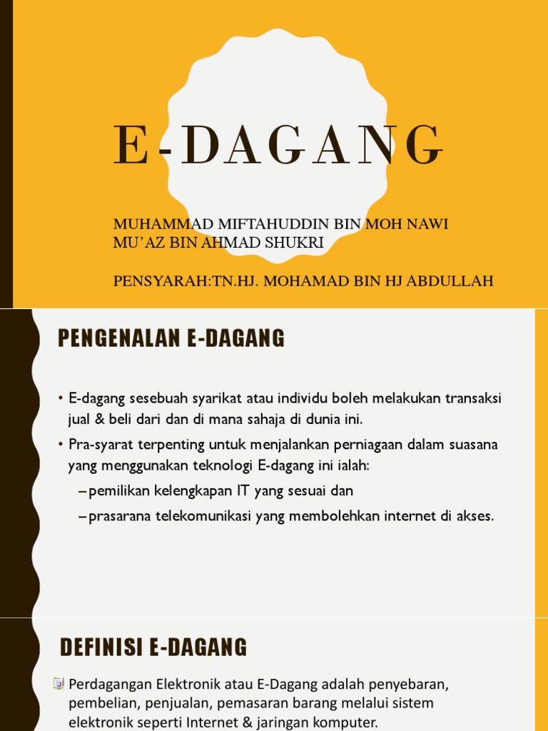 E Dagang | PDF