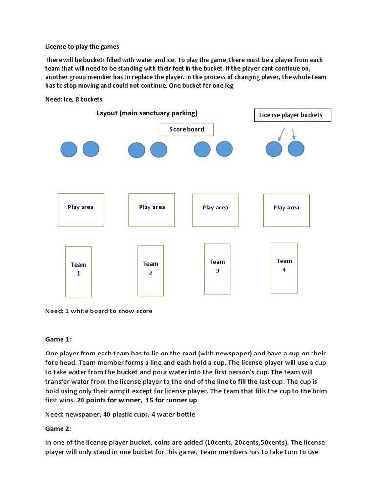 Water War Activities | PDF | Leisure | Sports