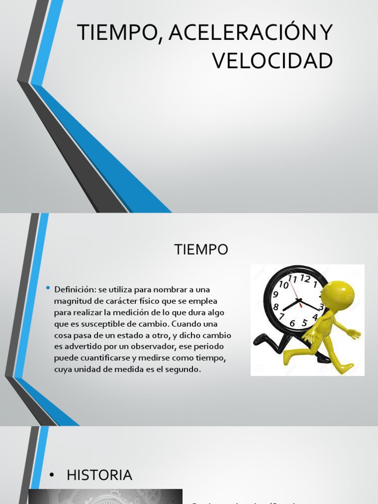 Tiempo, Velocidad y Aceleración en Física | PDF | Velocidad | Física
