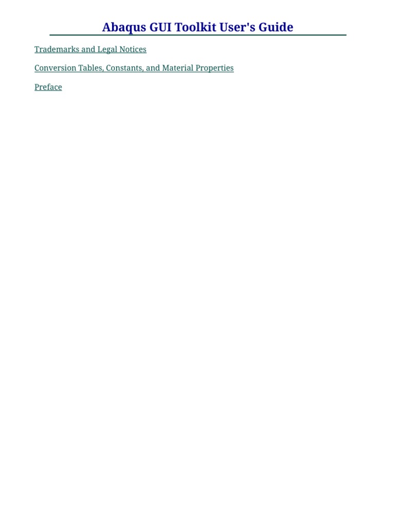 Abaqus GUI Toolkit User's Guide | PDF