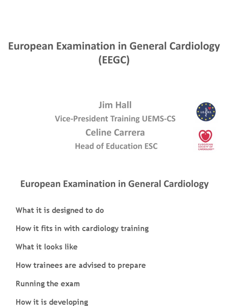 European Examination in General Cardiology (EEGC) : Jim Hall Celine Carrera | Download Free PDF ...