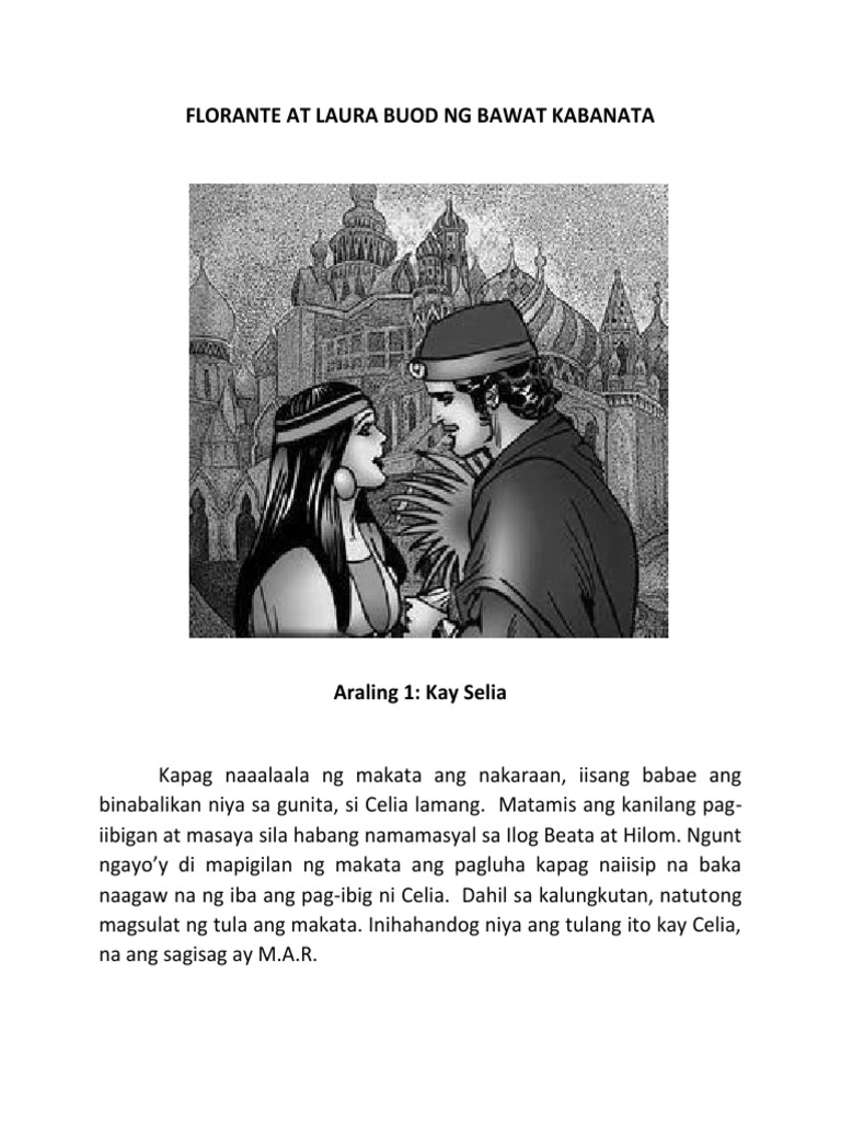 Florante at Laura Buod NG Bawat Kabanata | PDF