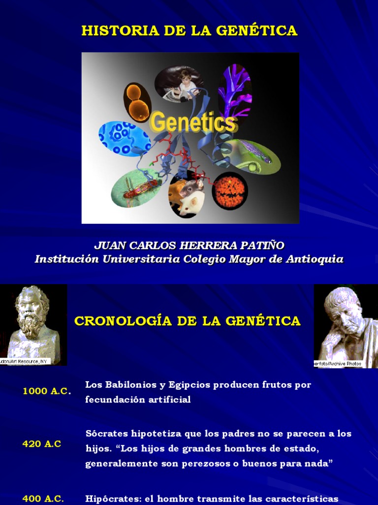 Historia de La Genetica PDF | PDF | Evolución | Genética