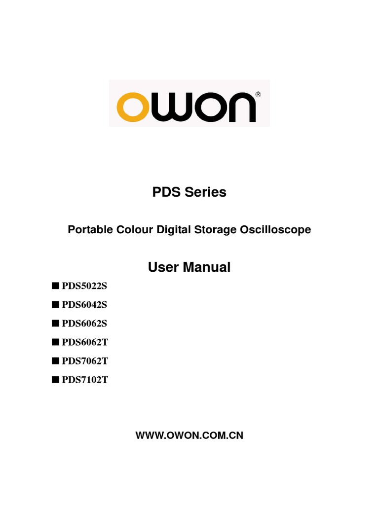 PDS Series USER MANUAL PDF | PDF | Amplitude | Telecommunications ...